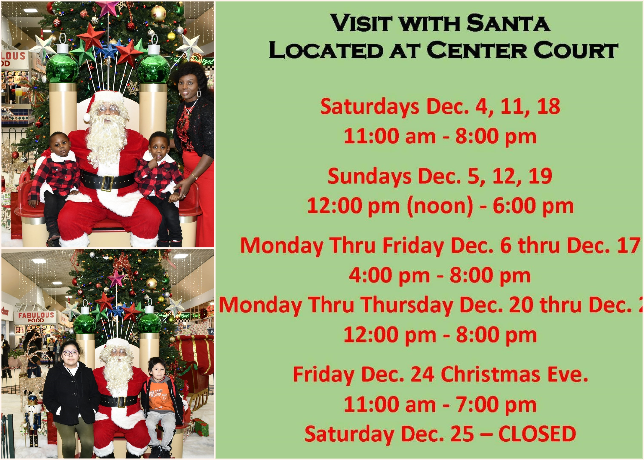 santa with kids collage - Greenbelt Online